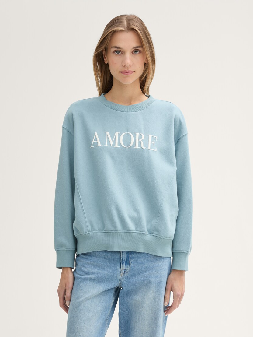 Denim sweatshirt store
